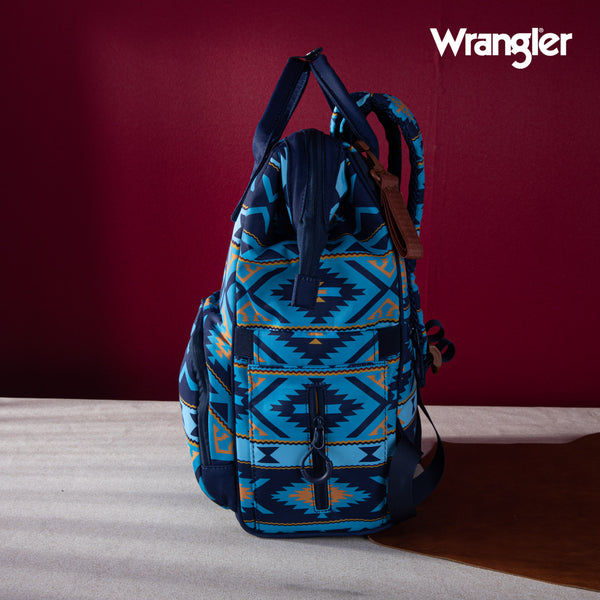 WG2204-9110 Wrangler Aztec Printed Callie Backpack - Navy – MONTANA ...