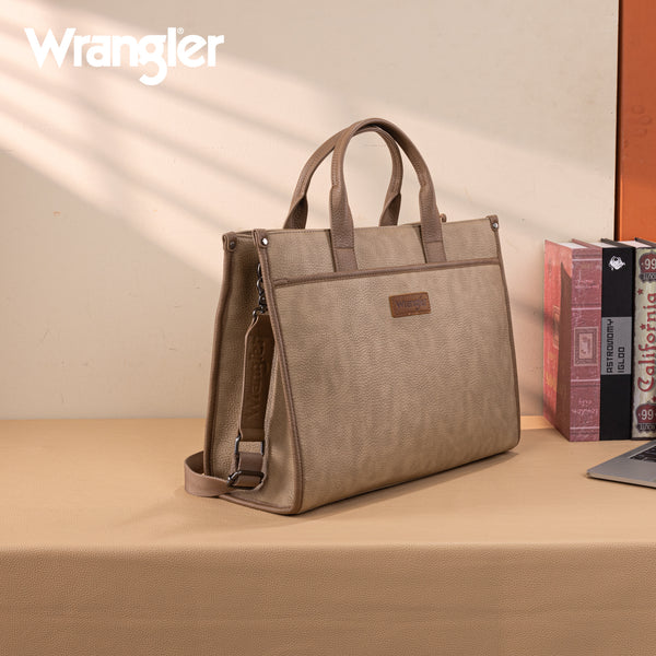 WG288-8119 Wrangler Carry-All Large Tote Work Tote /Crossbody - Tan ...