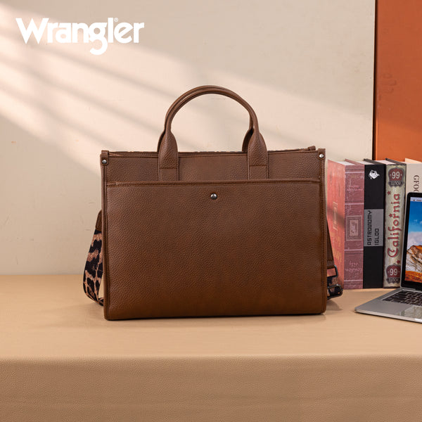 WG288-8119 Wrangler Carry-All Large Tote Work Tote /Crossbody - Leopar ...