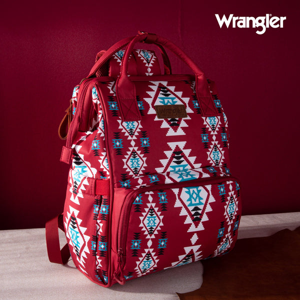 WG2204-9110 Wrangler Allover Wrangler Aztec Printed Callie Backpack ...