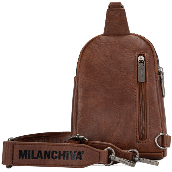 MC-2833 Milan Chiva Sling Bag/Crossbody/Chest Bag - Brown – MONTANA ...