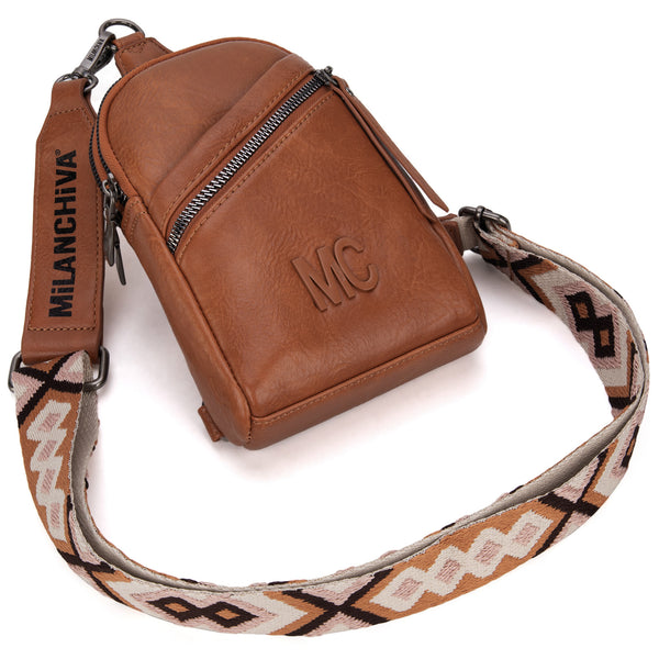MC-3352 Milan Chiva Sling Bag/Crossbody/Chest Bag - Light Brown ...
