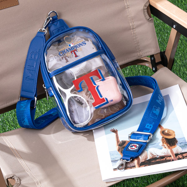 MLB-TB30-001 MLB Texas Rangers Clear Mini Sling Stadium Bag – MONTANA ...