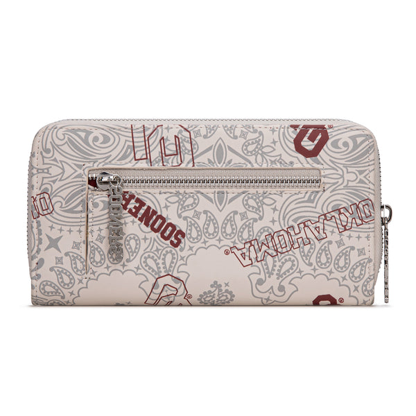 NC-OU011BG University of Oklahoma Sooners Wallet/Wristlet - Beige ...
