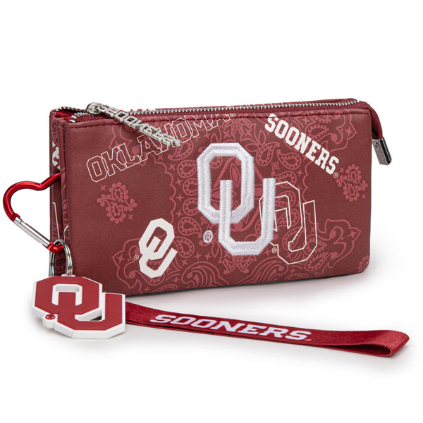 NC-OU013BDY University of Oklahoma Sooners Wallet/Wristlet - Burgundy ...