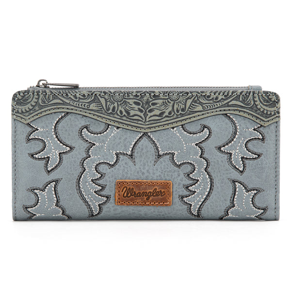 WG145-212 Wrangler Embroidered Bi-Fold Wallet - Jean – MONTANA WEST U.S.A