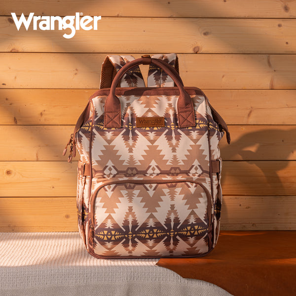 WG2210-9110 Wrangler Aztec Printed Callie Backpack - Tan – MONTANA WEST ...