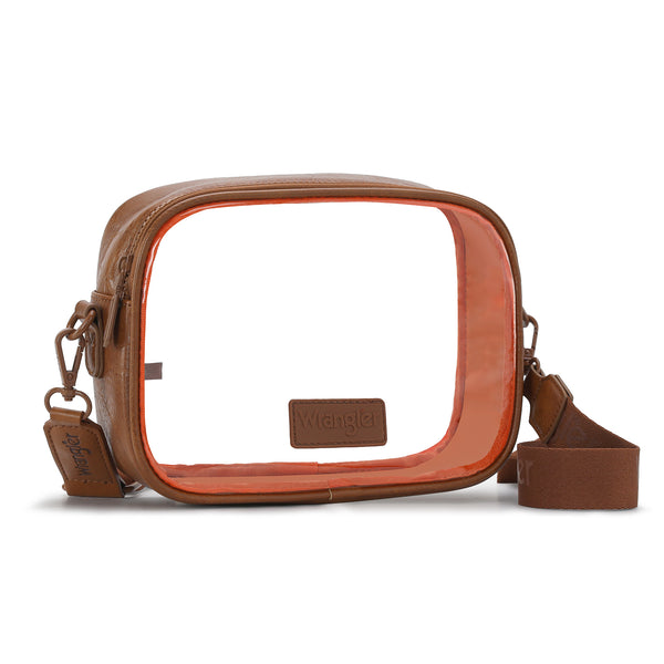 WG229-603 Wrangler Clear Crossbody Bag/Stadium Bag - Brown – MONTANA ...