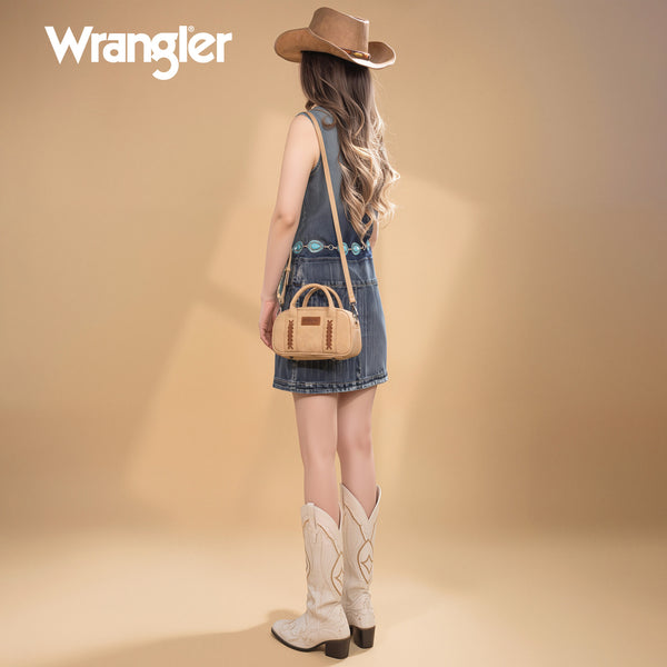 WG262-522 Wrangler Whipstitch Collection Mini Satchel/Crossbody Bag ...